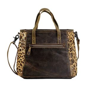 Myra Bag Fearless Leather & Cowhide Bag Upcycled Cowhide & Leather S-2832