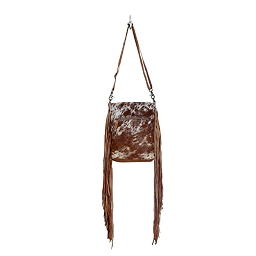 Myra Bag Flouncy Cowhide Bag Upcycled Cowhide & Leather S-2850