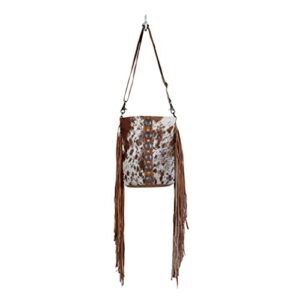 Myra Bag Flouncy Cowhide Bag Upcycled Cowhide & Leather S-2850