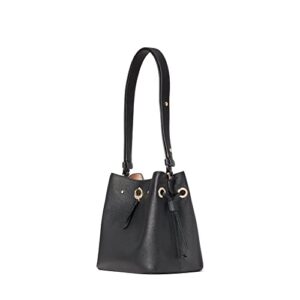 kate spade new york marti small convertible drawstring bucket bag (black)