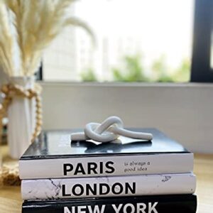 3 Pieces Fashion Decorative Book,Hardcover Modern Decorative Book Stack,Fashion Design Book Set,Display Books for Coffee Tables/Shelves(Paris/New York/London)