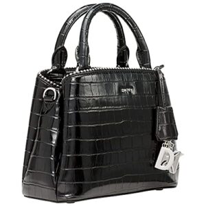 DKNY Paige SM Satchel, Black/Silver