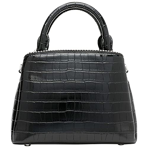 DKNY Paige SM Satchel, Black/Silver