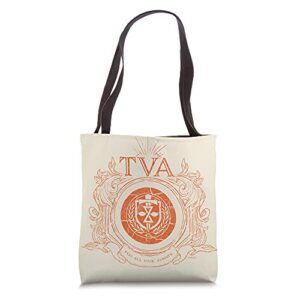 marvel loki time variance authority tva crest tote bag