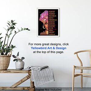 Inspirational Black Art - African American Women, Girls - African American Wall Art - Encouraging Wall Decor - Motivational Encouragement Gifts - Uplifting Inspiring Wall Decor - Positive Affirmations