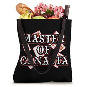 Funny Master Of Canasta Gift | Card Game Player Men Women Tote Bag