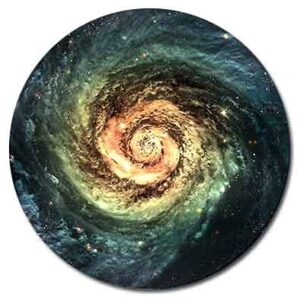 Starry Sky Vortex Round Coaster Set of Drink- Made of Polyester Fabric and Recycled Rubber Coaster Set - Set of 4