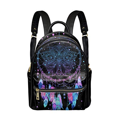 PHAYON Backpack Purse Women Ladies Fashion Casual Daypacks Anti-theft Small Size Lightweight Shoulder Bags with Pockets Dream Catcher Print