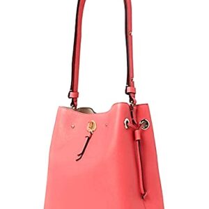 KATE SPADE NEW YORK MARTI LARGE BUCKET SHOULDER TOTE BAG GARDEN PINK LEATHER