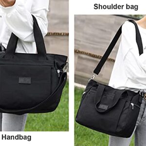 Women's Handbags Shoulder Bags Ladies Casual Top Handle Handbag Shopper Tote Purse Black