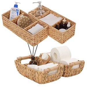 storageworks water hyacinth storage baskets set