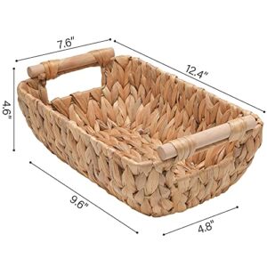 StorageWorks Water Hyacinth Storage Baskets Set