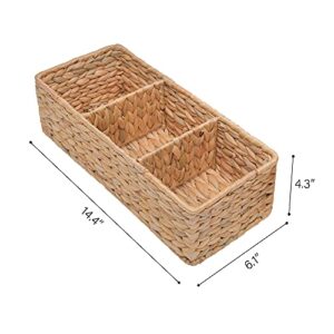 StorageWorks Water Hyacinth Storage Baskets Set