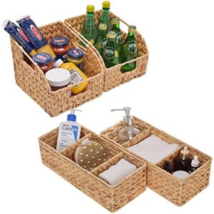 storageworks water hyacinth storage baskets set