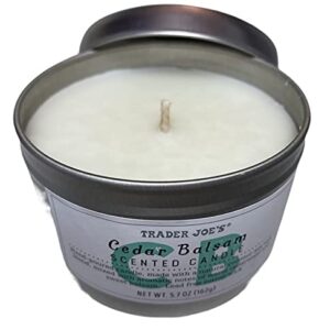 Trader Joe's Cedar Balsam Scented Candle, 5.7 oz (Pack of 2)