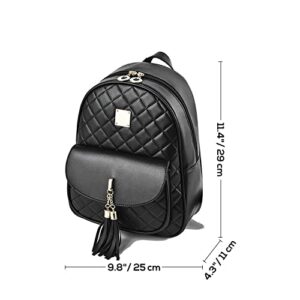 Lanpet Women’s Fashion Backpack Purse 3-pieces PU Leather Shoulder Bags Ladies Travel Bookbag Casual Backpack 3 in 1 Set