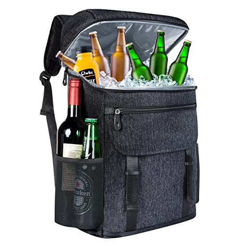 Picnic Basket, Picnic Backpack, with Cooler Compartment, Insulated, Leak Proof, Waterproof, Picnic Bag,Picnic Baskets for 2 to 4, Large Capacity 7.1 Gallons