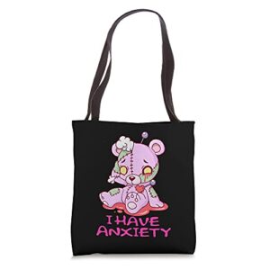 Pastel Goth Pastel Goth Anime Teddy Tote Bag