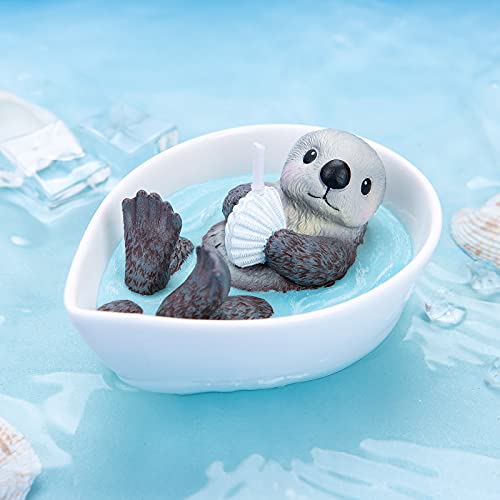 Cute Sea Otter Baby Candle for Your Lover Friend Birthday Gift Souvenir