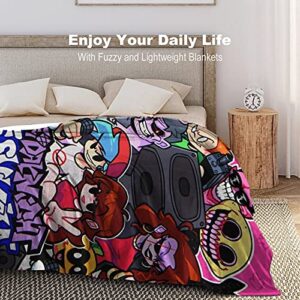 Anime Blanket Super Soft Fleece Throw Blankets for Living Room Bedding Sofa Bedroom Kids Adults Full Season 60x50Inch