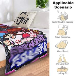 Anime Blanket Super Soft Fleece Throw Blankets for Living Room Bedding Sofa Bedroom Kids Adults Full Season 60x50Inch