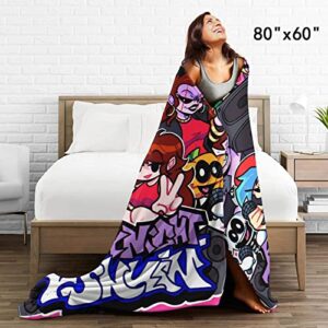 Anime Blanket Super Soft Fleece Throw Blankets for Living Room Bedding Sofa Bedroom Kids Adults Full Season 60x50Inch