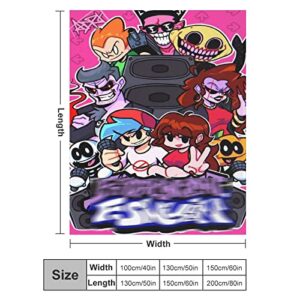 Anime Blanket Super Soft Fleece Throw Blankets for Living Room Bedding Sofa Bedroom Kids Adults Full Season 60x50Inch