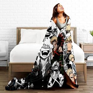 Anime Throw Blanket Merch Soft Plush Bedding Sofa Warm Flannel Fleece Blankets for Kids Adult Gifts 50"x40"