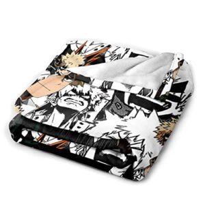 Anime Throw Blanket Merch Soft Plush Bedding Sofa Warm Flannel Fleece Blankets for Kids Adult Gifts 50"x40"