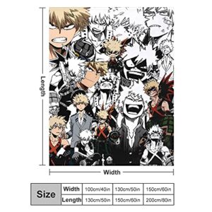 Anime Throw Blanket Merch Soft Plush Bedding Sofa Warm Flannel Fleece Blankets for Kids Adult Gifts 50"x40"