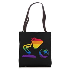 pixar ball and luxo jr. rainbow collection tote bag