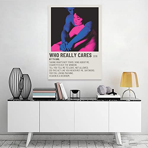 XIANGSOPY TV GIRL WHO REALLY CARES 2016 Canvas Poster Wall Art Decor Print Picture Paintings for Living Room Bedroom Decoration Unframe-style112×18inch(30×45cm)