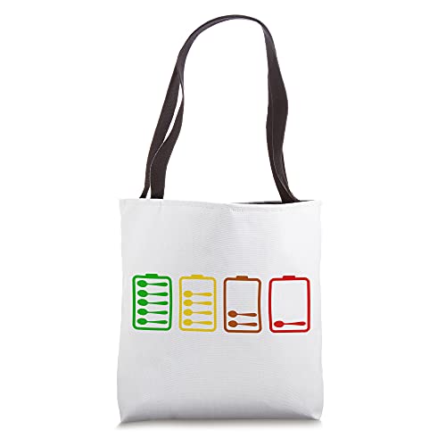 Low Spoon Charge Levels Spoonie Tote Bag