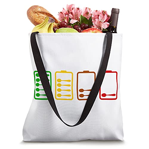 Low Spoon Charge Levels Spoonie Tote Bag