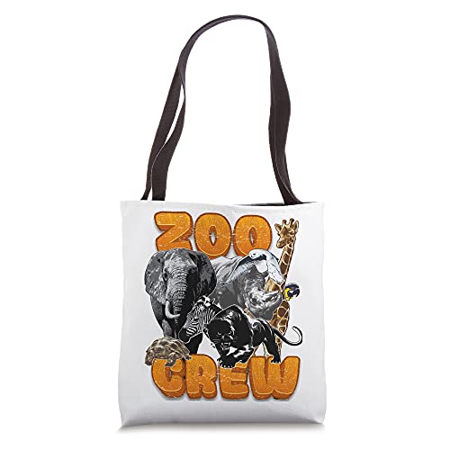 Zoo Crew Costume Zookeeper Jungle Animals Birthday Themed Tote Bag