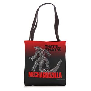 godzilla vs kong – that’s mechagodzilla tote bag