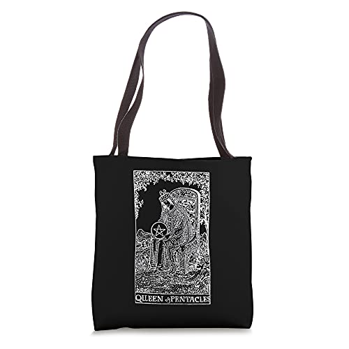 Tarot Cards Queen of Pentacles Occult Design Gift Tote Bag