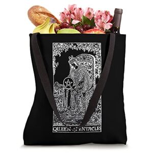 Tarot Cards Queen of Pentacles Occult Design Gift Tote Bag