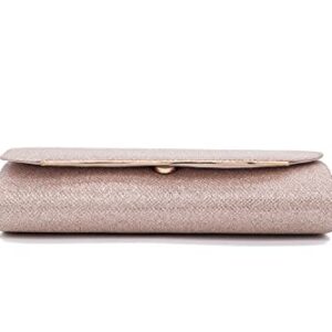 RAPENG Women's Evening Bag Glitter Clutch Wedding Bridal Purse Sparkle Cocktail Party Prom Handbag