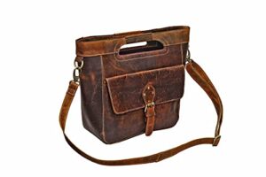 genuine leather shoulder tote bag for women large bucket style handbag work purse tote shoulder bag for women satchel handbag with top handles