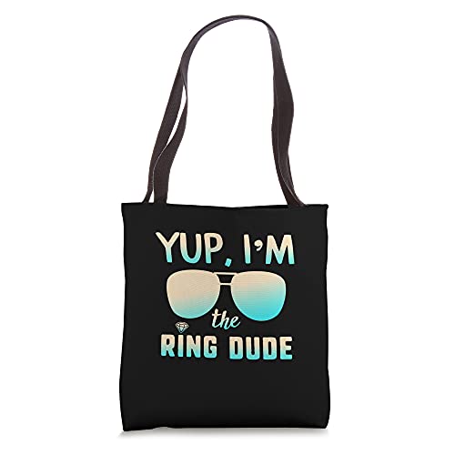 Yup I'm The Ring Dude Boys Wedding Bearer Ring Kids Page Boy Tote Bag