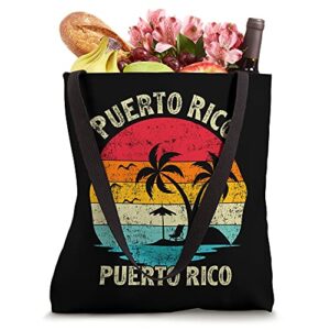 Family Vacation Vintage Retro Puerto Rico San Juan Beach Tote Bag