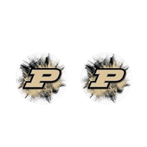 Purdue University Color Splash 2.75 x 2.75 Ceramic Car Coasters Pack of 2