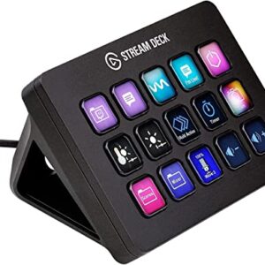 Elgato Stream Deck MK.2 – Studio Controller, 15 macro keys, trigger actions in apps and software like OBS, Twitch, ​YouTube and more, works with Mac and PC