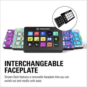 Elgato Stream Deck MK.2 – Studio Controller, 15 macro keys, trigger actions in apps and software like OBS, Twitch, ​YouTube and more, works with Mac and PC