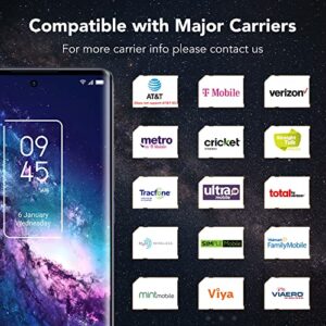 TCL 20 Pro 5G Unlocked Smartphone with 6.67” AMOLED FHD+ Display, 48MP OIS Quad Camera, 6GB+256GB, 4500mAh Battery, US 5G Verizon Cellphone, Moondust Gray (Does not Support Sprint/AT&T 5G)