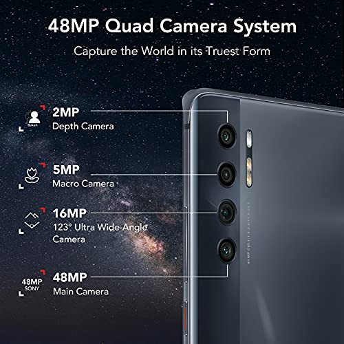 TCL 20 Pro 5G Unlocked Smartphone with 6.67” AMOLED FHD+ Display, 48MP OIS Quad Camera, 6GB+256GB, 4500mAh Battery, US 5G Verizon Cellphone, Moondust Gray (Does not Support Sprint/AT&T 5G)