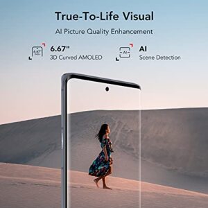 TCL 20 Pro 5G Unlocked Smartphone with 6.67” AMOLED FHD+ Display, 48MP OIS Quad Camera, 6GB+256GB, 4500mAh Battery, US 5G Verizon Cellphone, Moondust Gray (Does not Support Sprint/AT&T 5G)