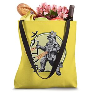 Godzilla Mechagodzilla Illustrated Mustard Tote Bag