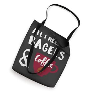 Bagels and Coffee Bagel Lover Tote Bag